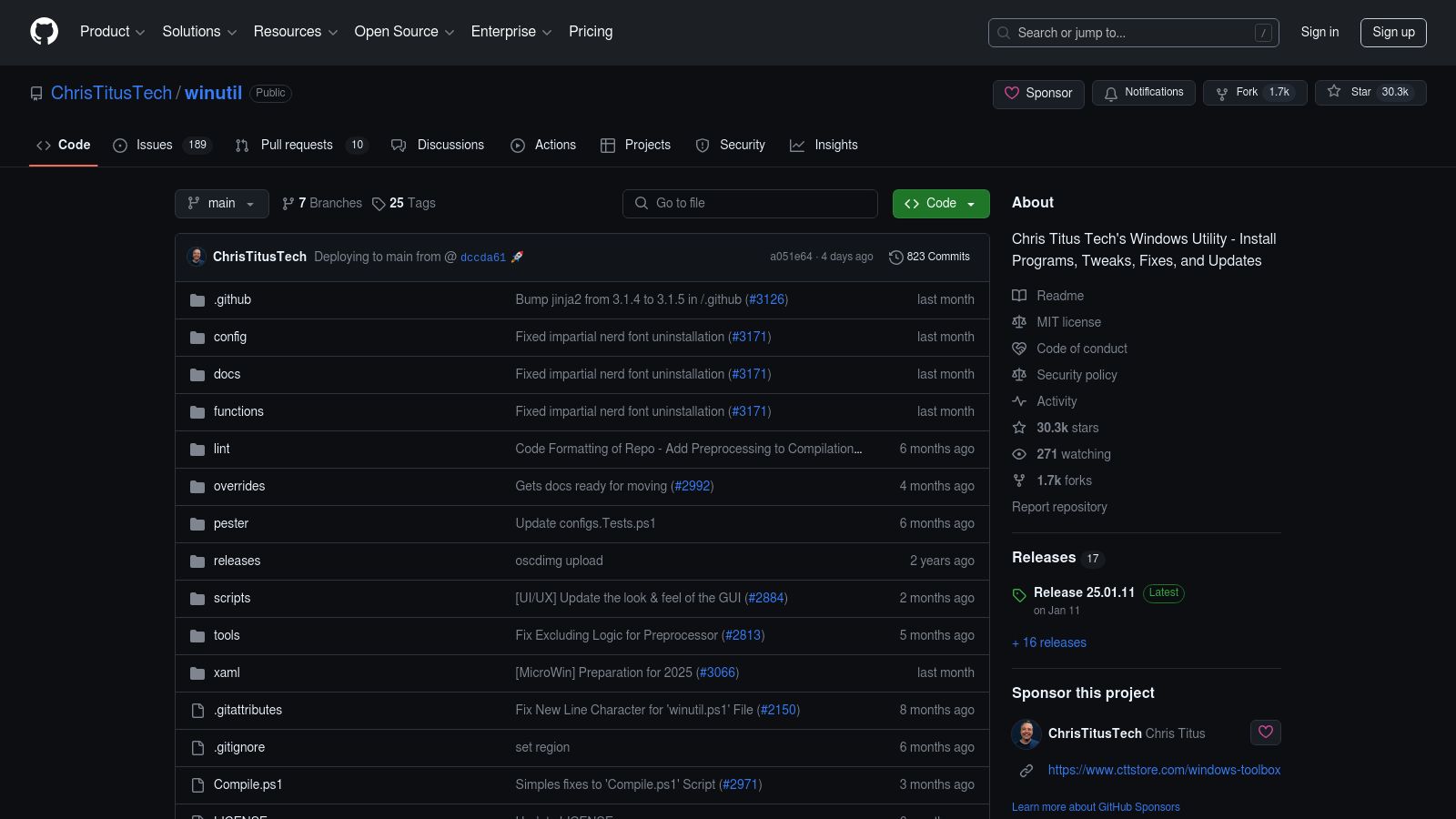 GitHub – ChrisTitusTech/winutil: Chris Titus Tech’s Windows Utility ...
